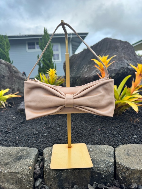 Furla | Bags | Furla Blush Pink Leather Bow Shoulder Bag Y2k Mini ...